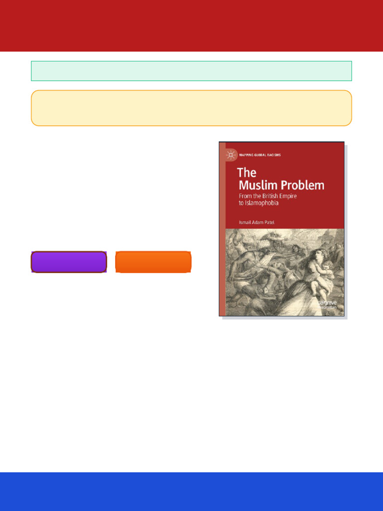 The Muslim Problem: From The British Empire To Islamophobia 1st Edition ...