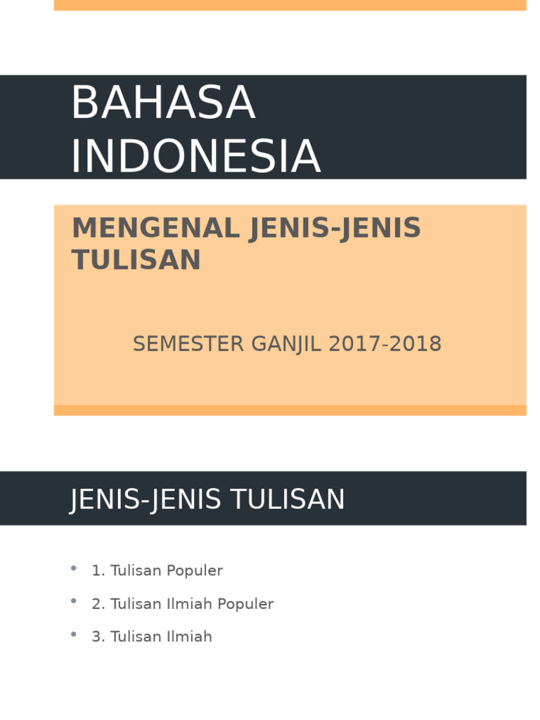 2. Mengenal Jenis-jenis Tulisan | PDF