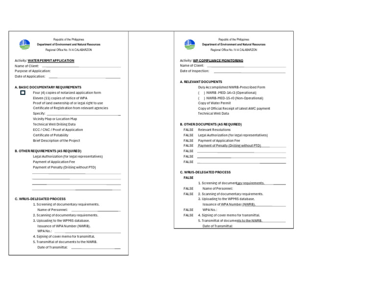 Water Permit Application Guide | PDF