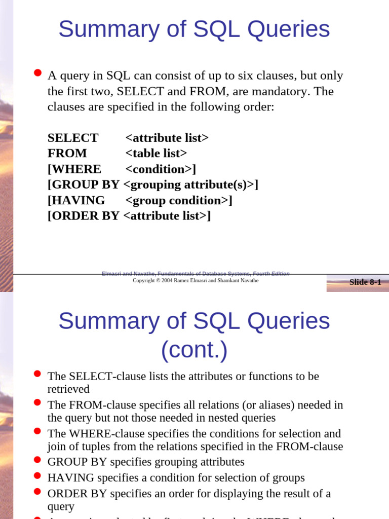 SQL Examples | PDF | Information Retrieval | Sql