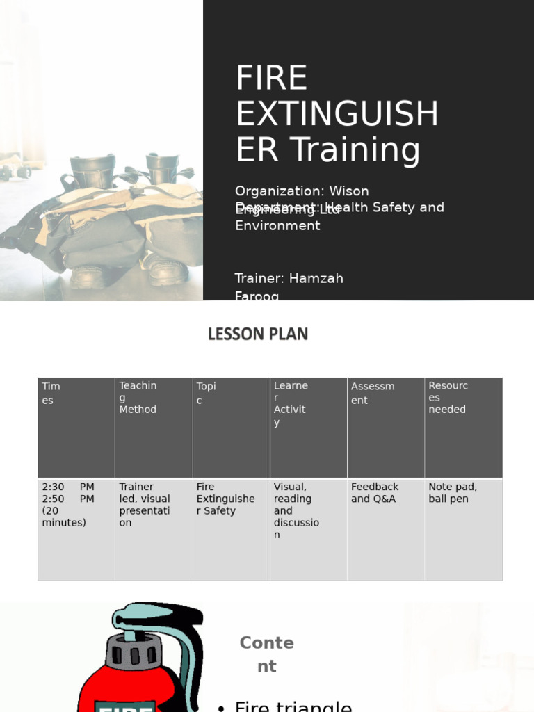 Fire Extinguisher Safety Ppt Light 1 Pdf Pdf Chemistry Energy