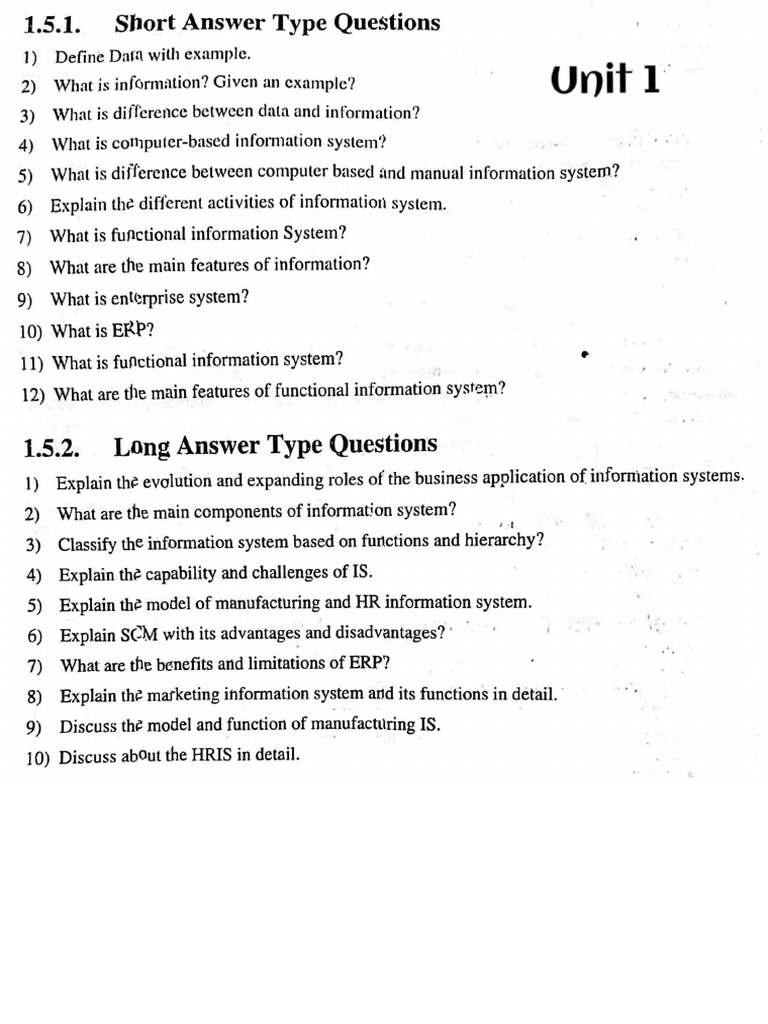 BA4106 - Information Management All Units Question Bank | PDF
