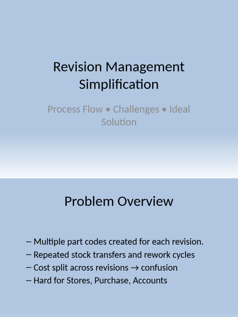 Streamlining Revision Management Process | PDF | Business