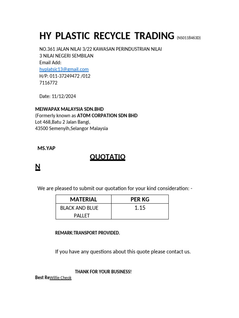 Plastic Recycling Quotations Overview | PDF | Waste Management | Waste