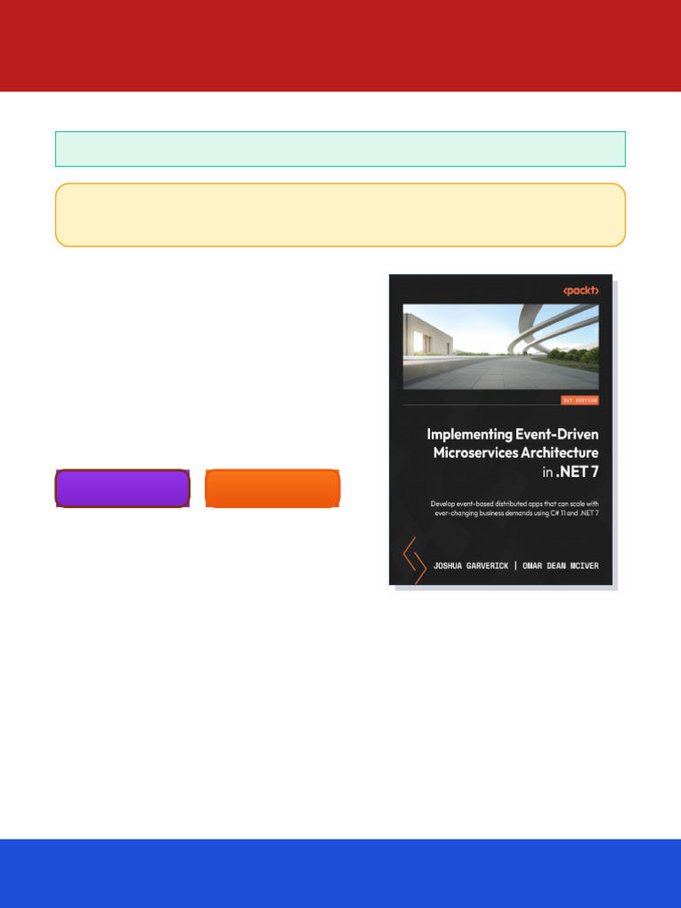 Implementing Event Driven Microservices Architecture in NET 7 Develop ...
