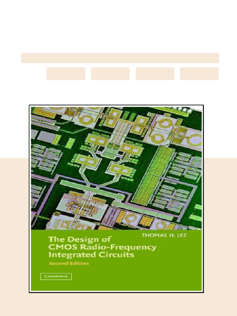 The Design of CMOS Radio Frequency Integrated Circuits Second Edition ...