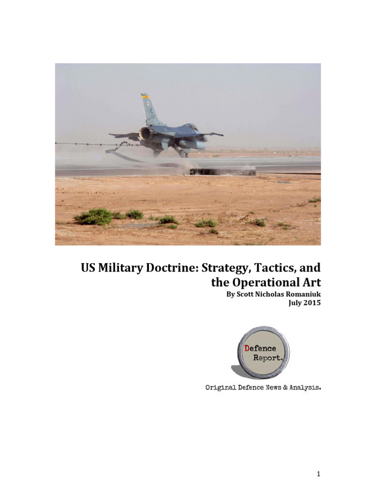Romaniuk-DefRep-US-Military-Doctrine-Strategy-Tactics-and-Op-Art | PDF ...