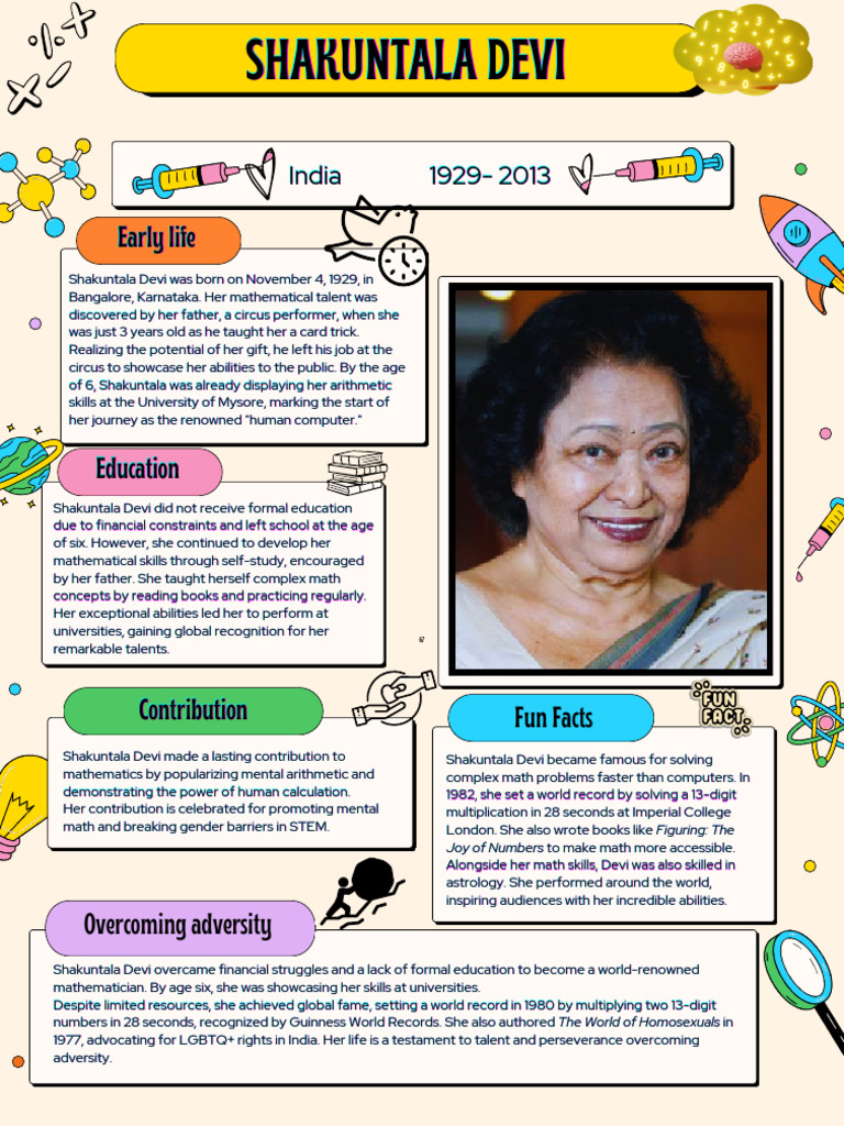 Shakuntala Devi: Self-Taught Math Genius | PDF | Mathematics