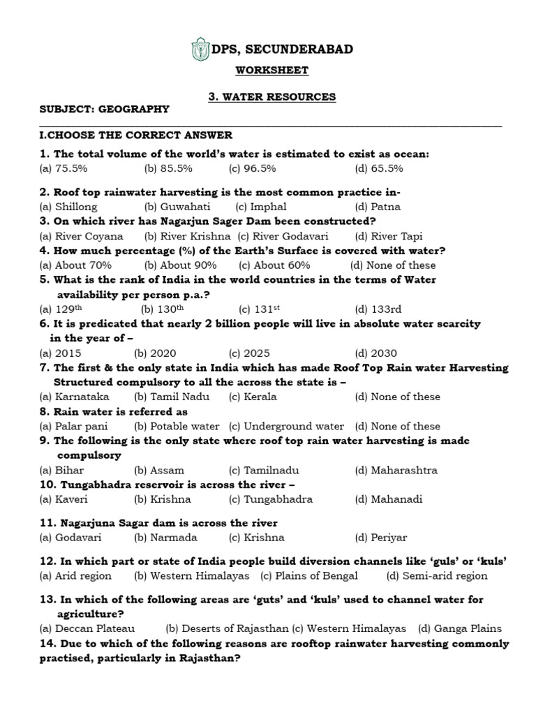 Geography Revision Worksheet | PDF | Crops | Chemical Industry