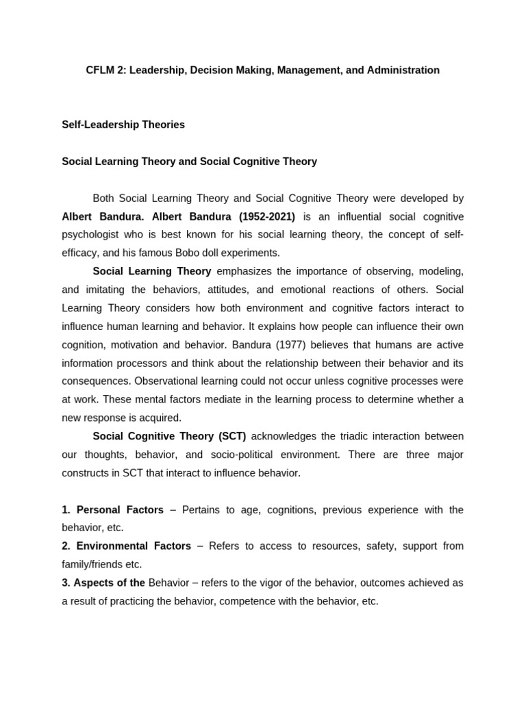 CFLM2 Lesson 2 and 3 | PDF | Leadership | Motivational