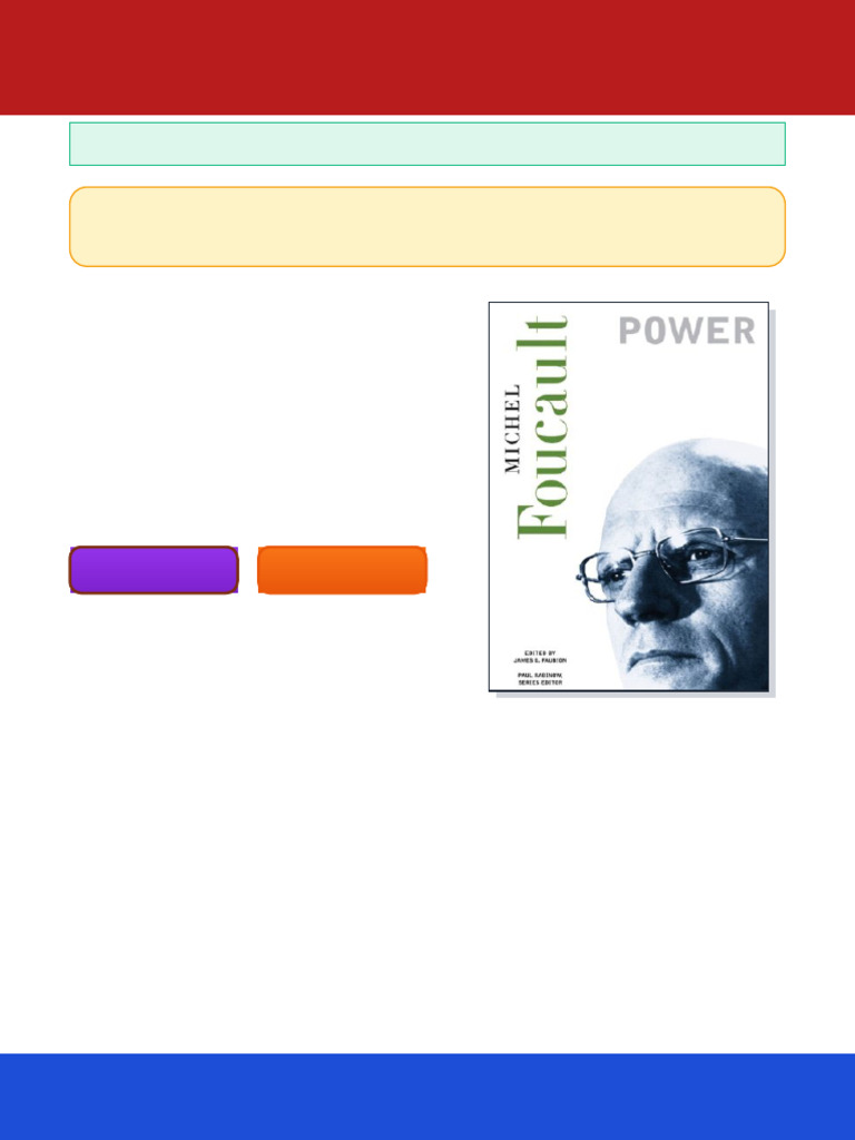 Power 1st Edition Michel Foucault ebook full ebook collection | PDF | Zoology