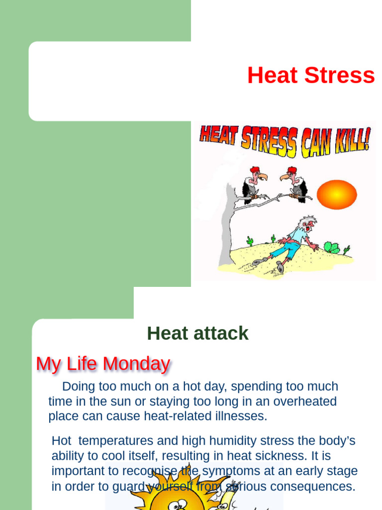 Heat Stress HSE Presentation HSE Formats | PDF | Hyperthermia | Air ...