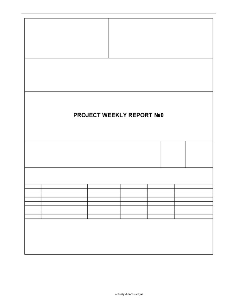 Construction Weekly Report Template | PDF