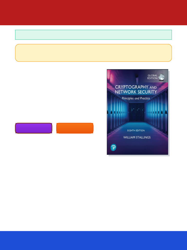 Cryptography and Network Security: Principles and Practice, Global Edition William Stallings ...