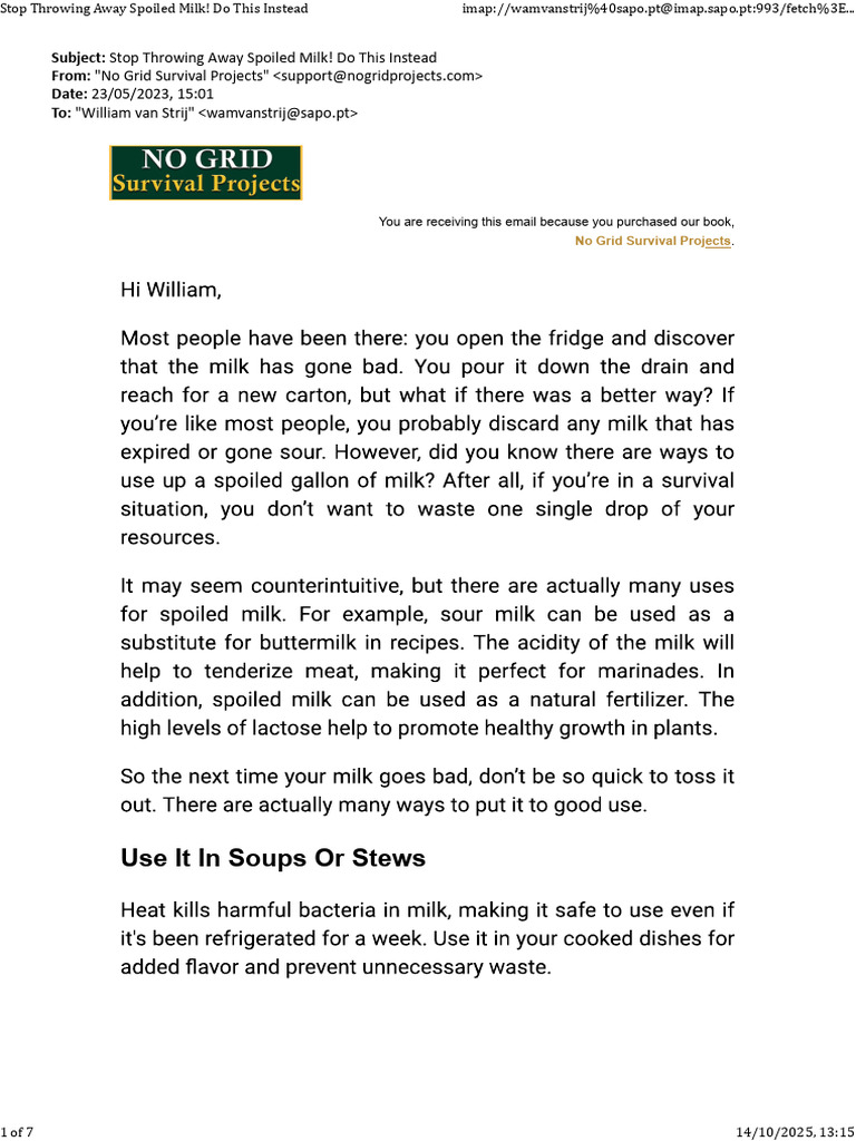 Spoiled Milk | PDF | Foods | Cuisine