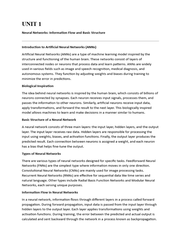 Deep Neural Networks Notes | PDF | Deep Learning | Machine Learning