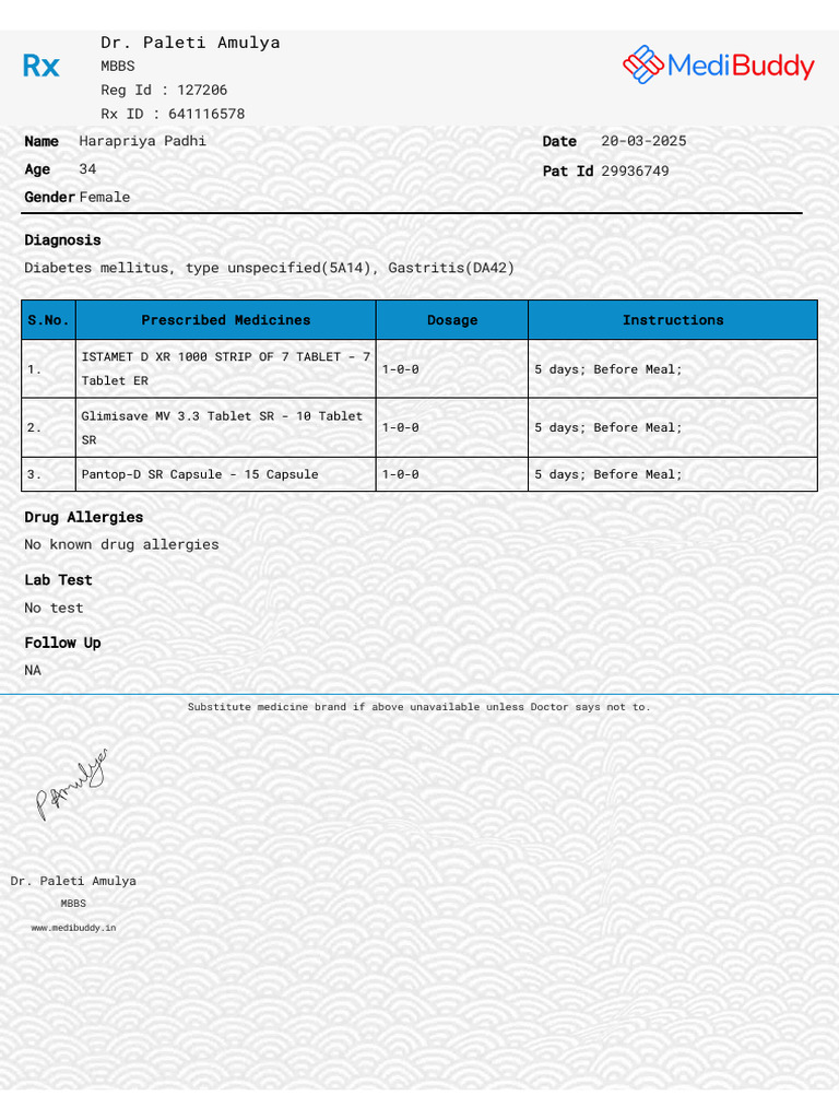 Medibuddy Prescription 3 | PDF