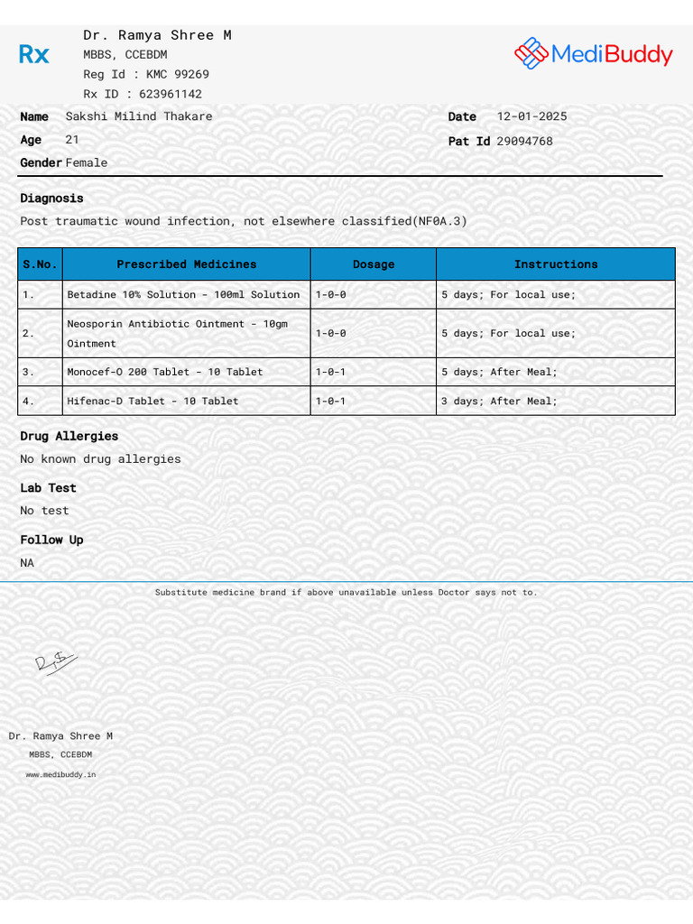 Medibuddy Prescription | PDF