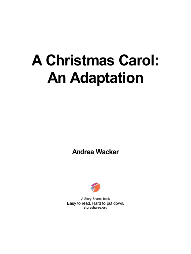 A Christmas Carol (Adaptation) by Charles Dickens | PDF | Ebenezer ...