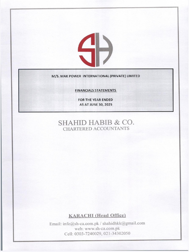Mak Power International (PVT) LTD 24-25 Bank Purpose Sign | PDF