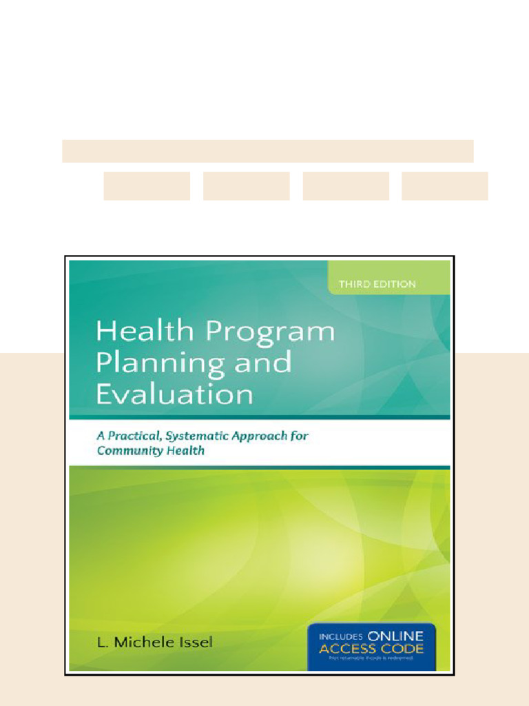 Health Program Planning and Evaluation A Practical Systematic Approach ...