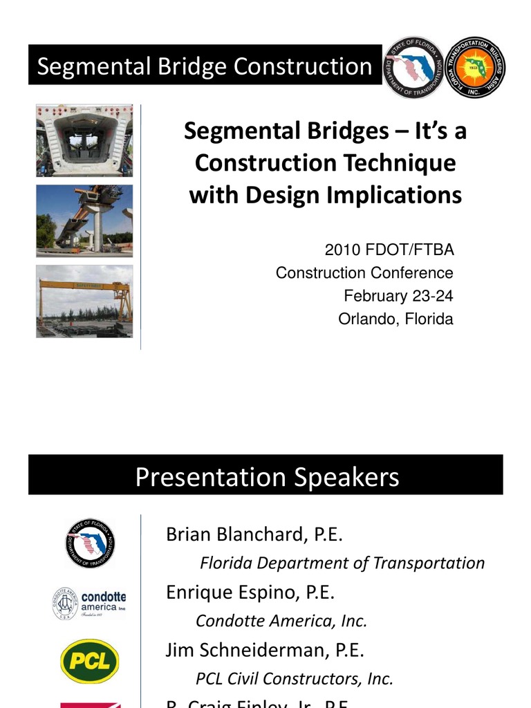 Segmental Bridge Construction | PDF | Prestressed Concrete | Structural ...