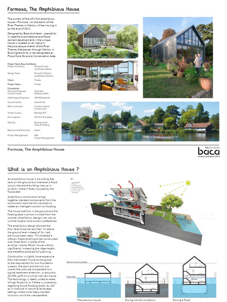 Amphibious House Formosa Binder | PDF | Buoyancy | Natural Environment