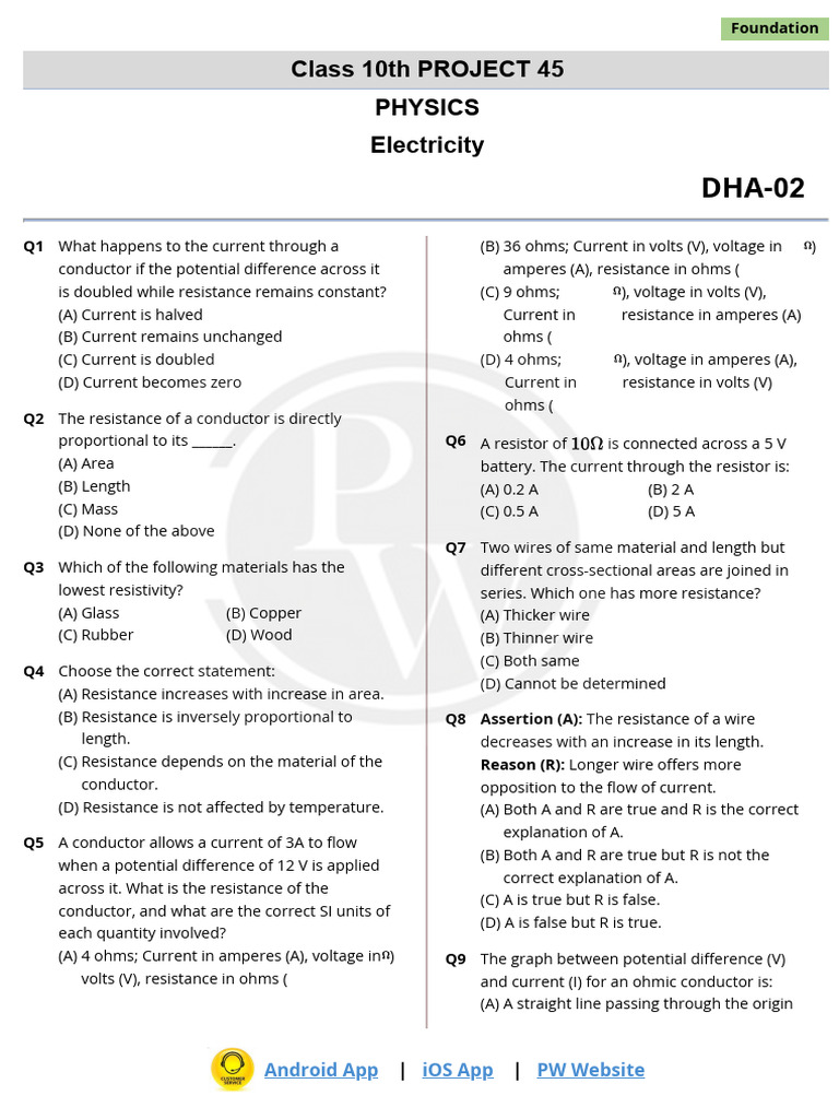 6930a12ee96db0b59ef232f5 ## Electricity DHA 02 | PDF | Electric Current ...