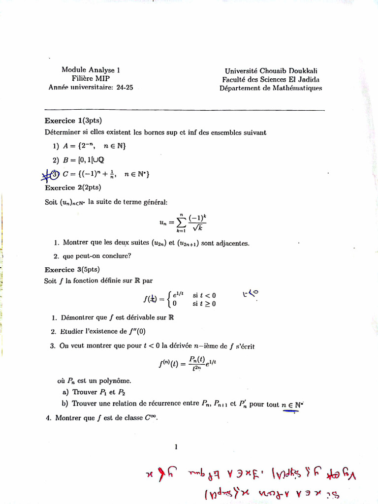 PDF Exman Analyse1 | PDF