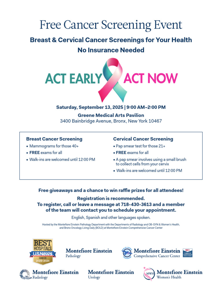 Early 2025 BreastCancer Screening Flyer | PDF