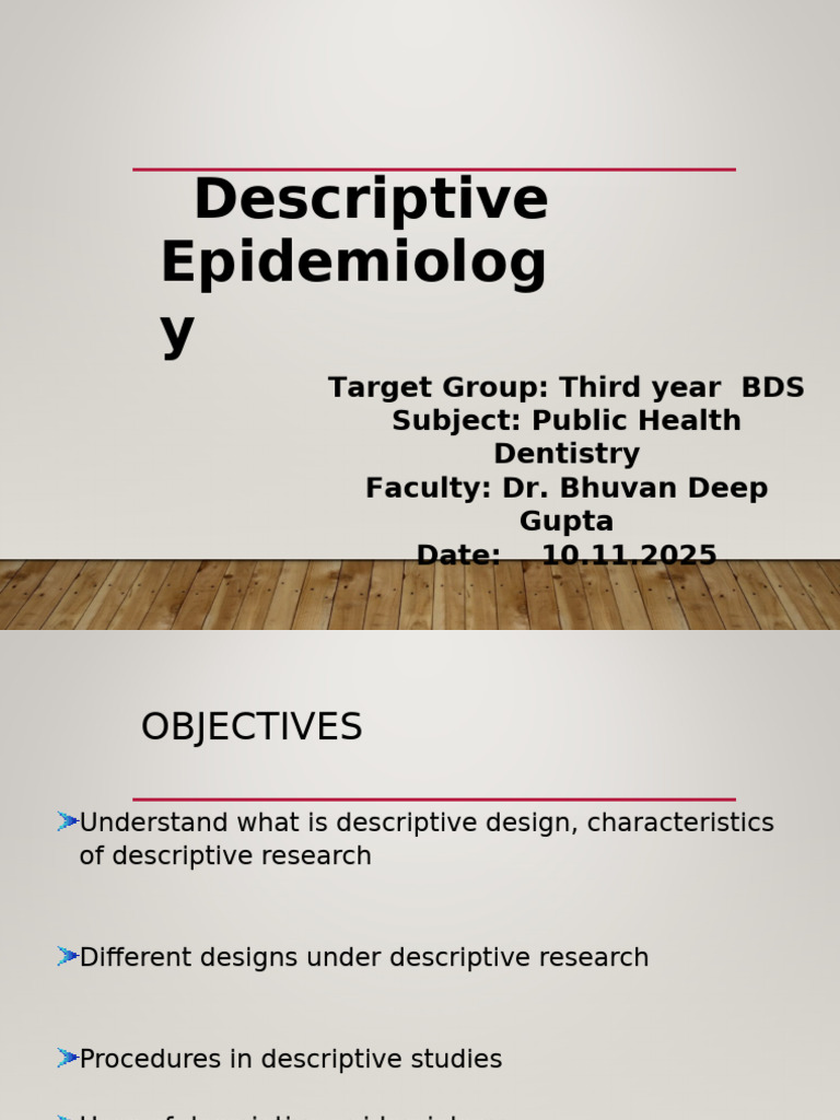 Descriptive Epidemiology | PDF | Epidemics | Epidemiology
