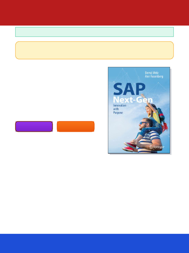 SAP Next Gen Bernd Welz Digital Ebook Download | PDF | Innovation | Space X