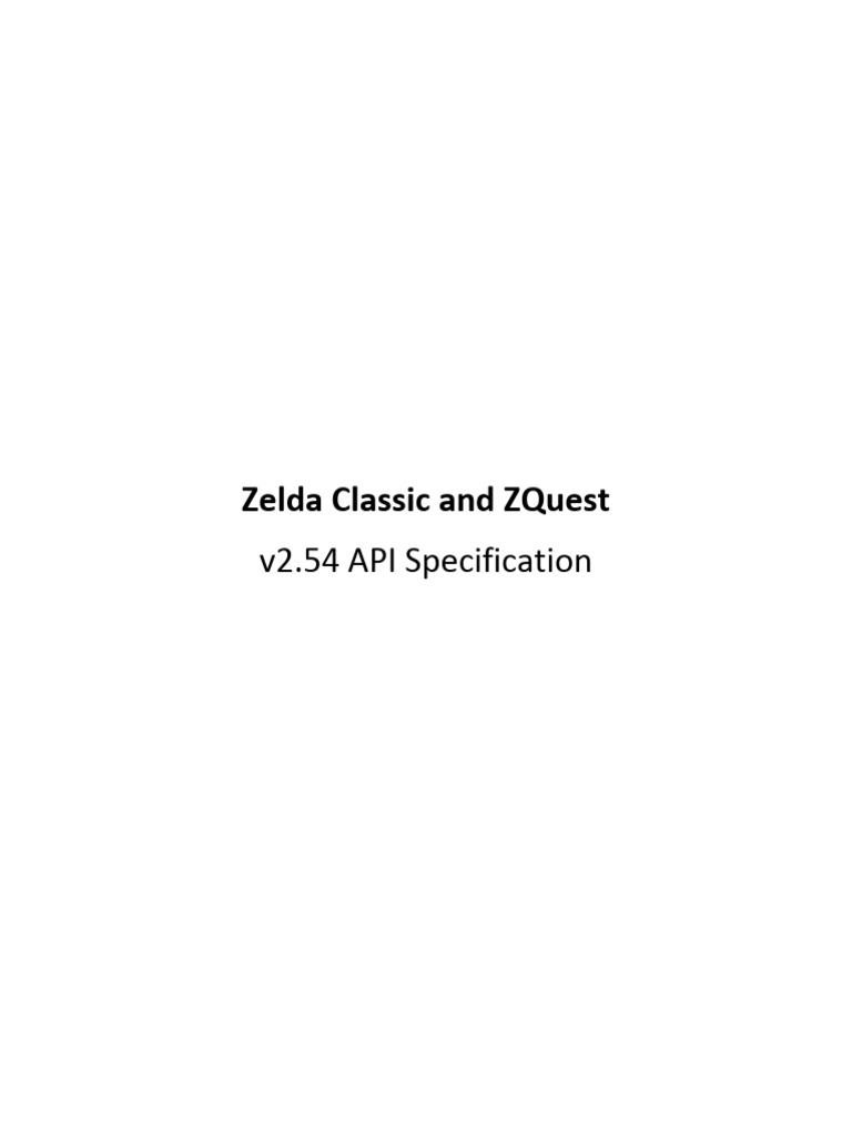 Zelda Classic ZQuest v2.54 API Guide | PDF | Pointer (Computer ...