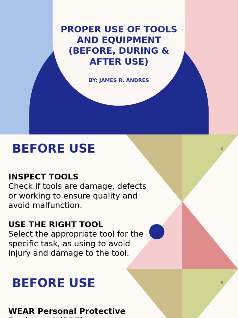 Safe Tool Use: Guidelines & Best Practices | PDF