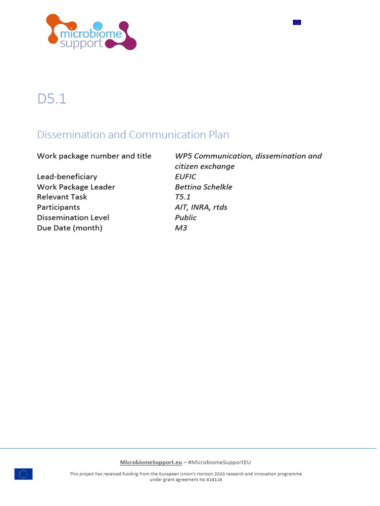 Dissemination and Communication Plan | PDF | Social Media | Popular ...