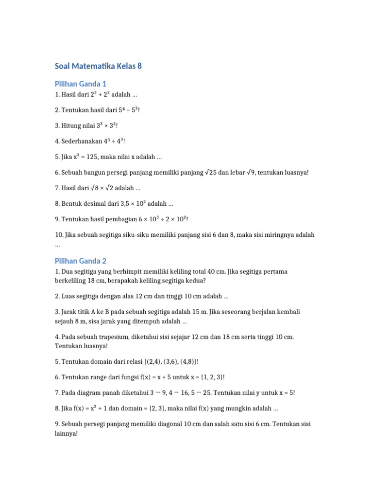 Soal_Kelas8 | PDF