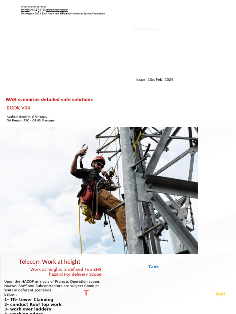 North Africa WAH Safety Manual V0.4 | PDF | Rope | Safety