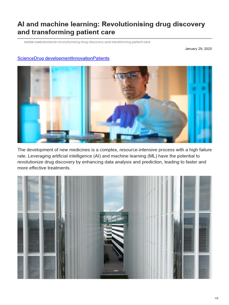 AI Transforming Drug Discovery Process | PDF | Machine Learning ...