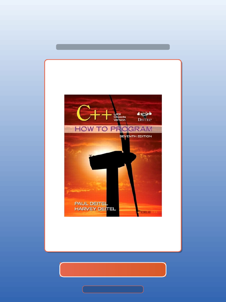 Answers for C How to Program Late Objects Version 7E 7th Edition ...