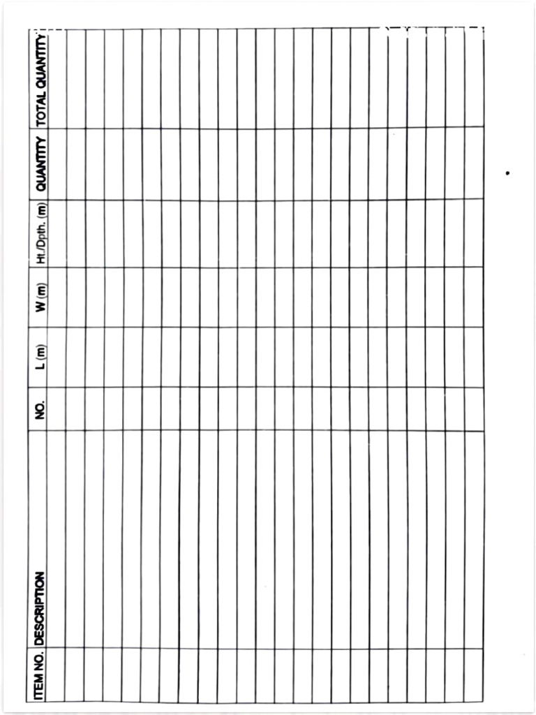 Measurement Sheet PDF | PDF