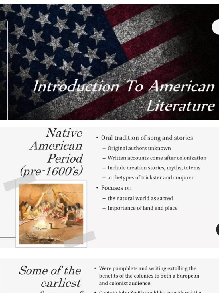 Introduction To American Literature | PDF | John Milton | Poetry