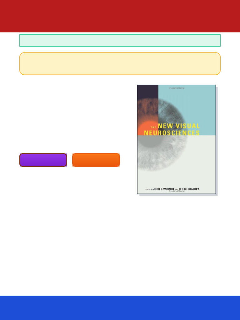 The New Visual Neurosciences 1st Edition John S. Werner ebook malware ...