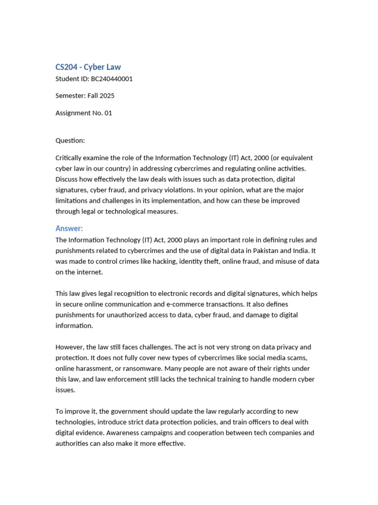 CS204 Assignment1 BC240440001 | PDF