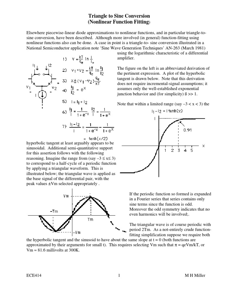 Nonlinear Function Fitting | Trigonometric Functions | Sine