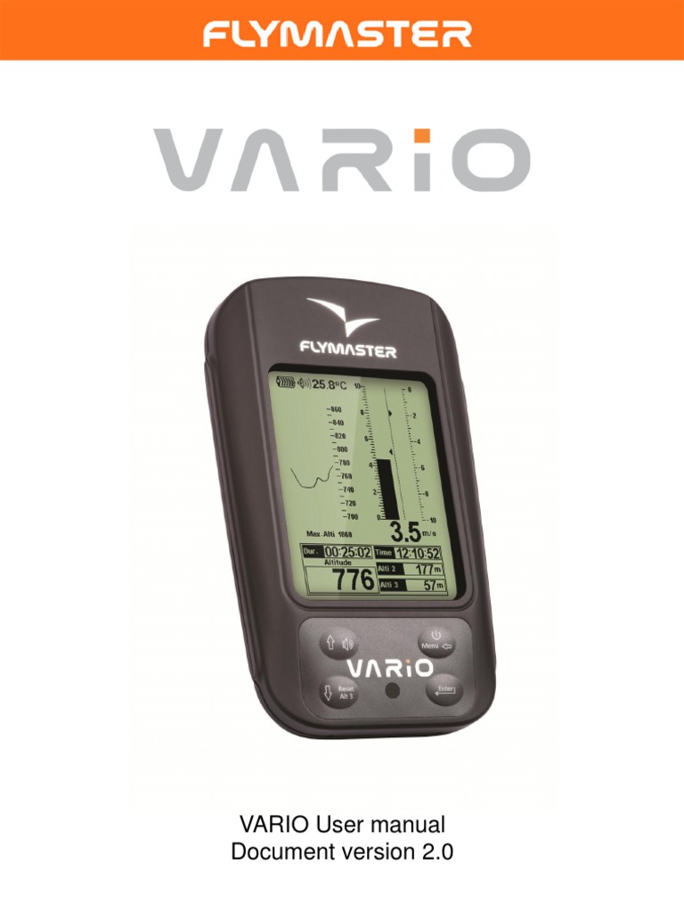 Flymaster VARIO Manual en v2 | PDF | Altimeter | Page Layout