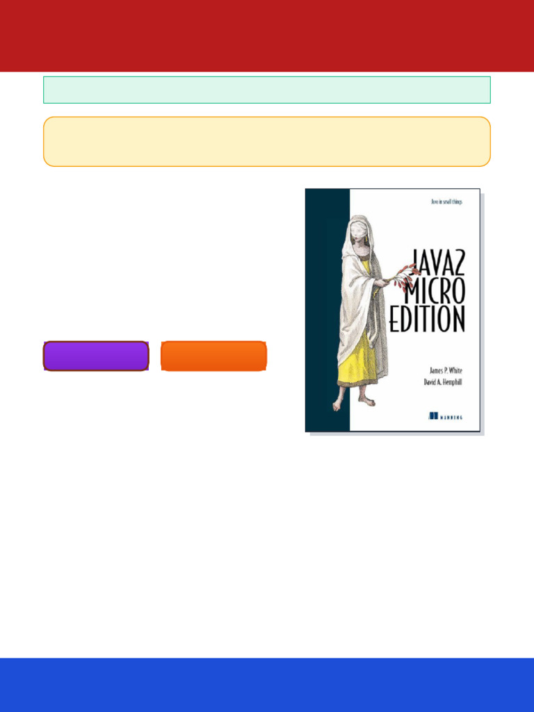 Java 2 Micro Edition Java in Small Things James White Ebook Fully ...