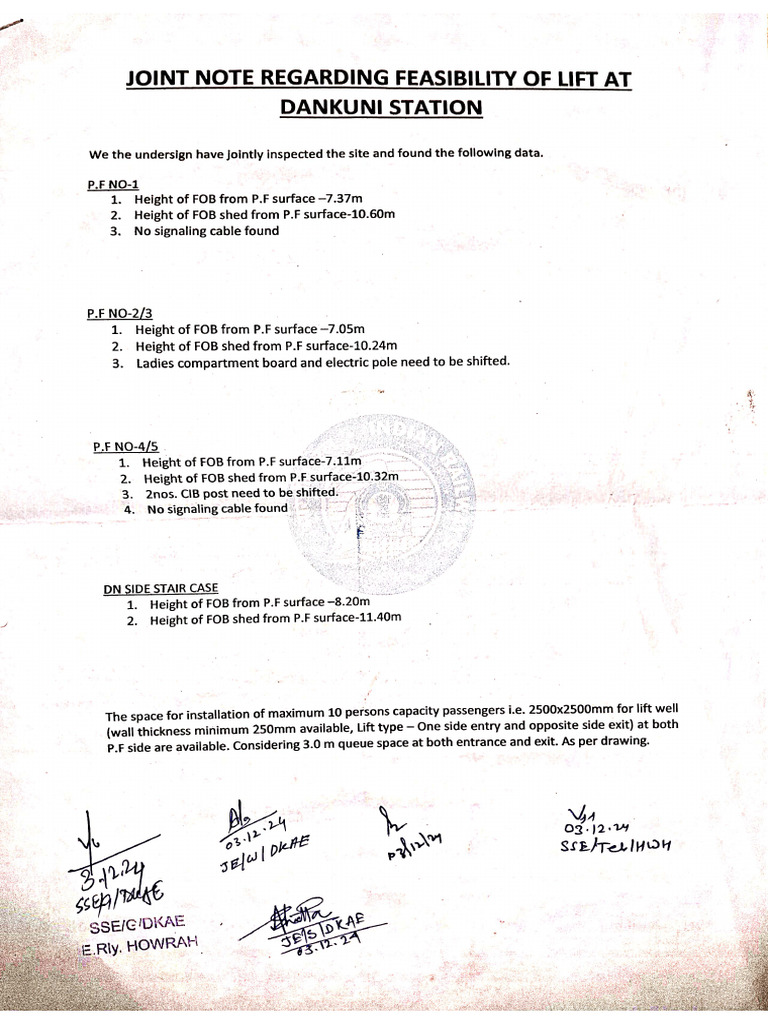 Joint Note For Dkae Lift | PDF