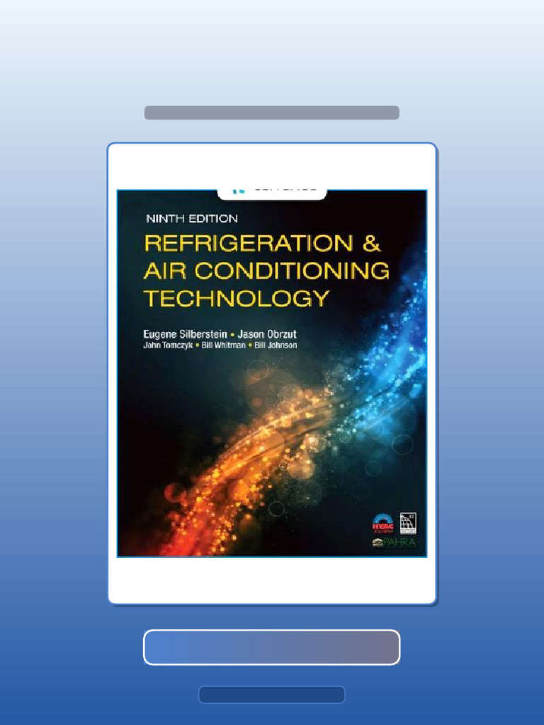 Refrigeration and Air Conditioning Technology 9th Edition Eugene ...