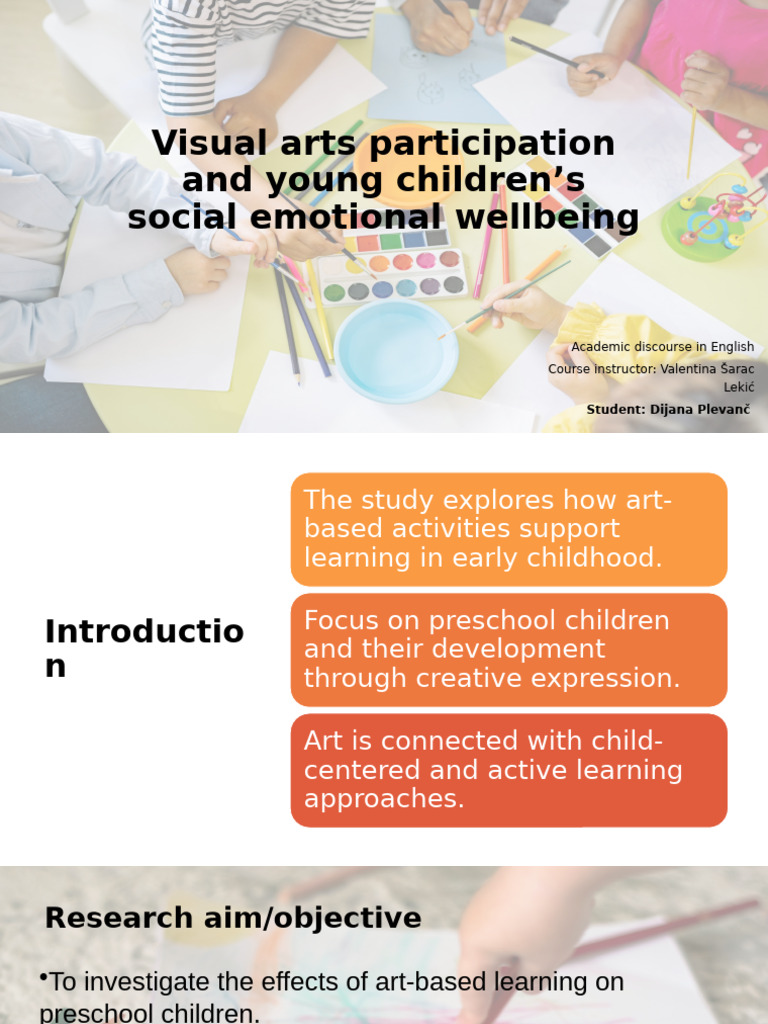 Visual Arts in Early Age - Kindergarten | PDF