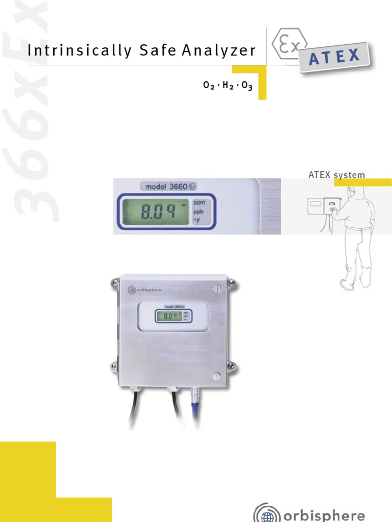 Intrinsically Safe Analyzer: ATEX System | PDF | Sensor | Gases